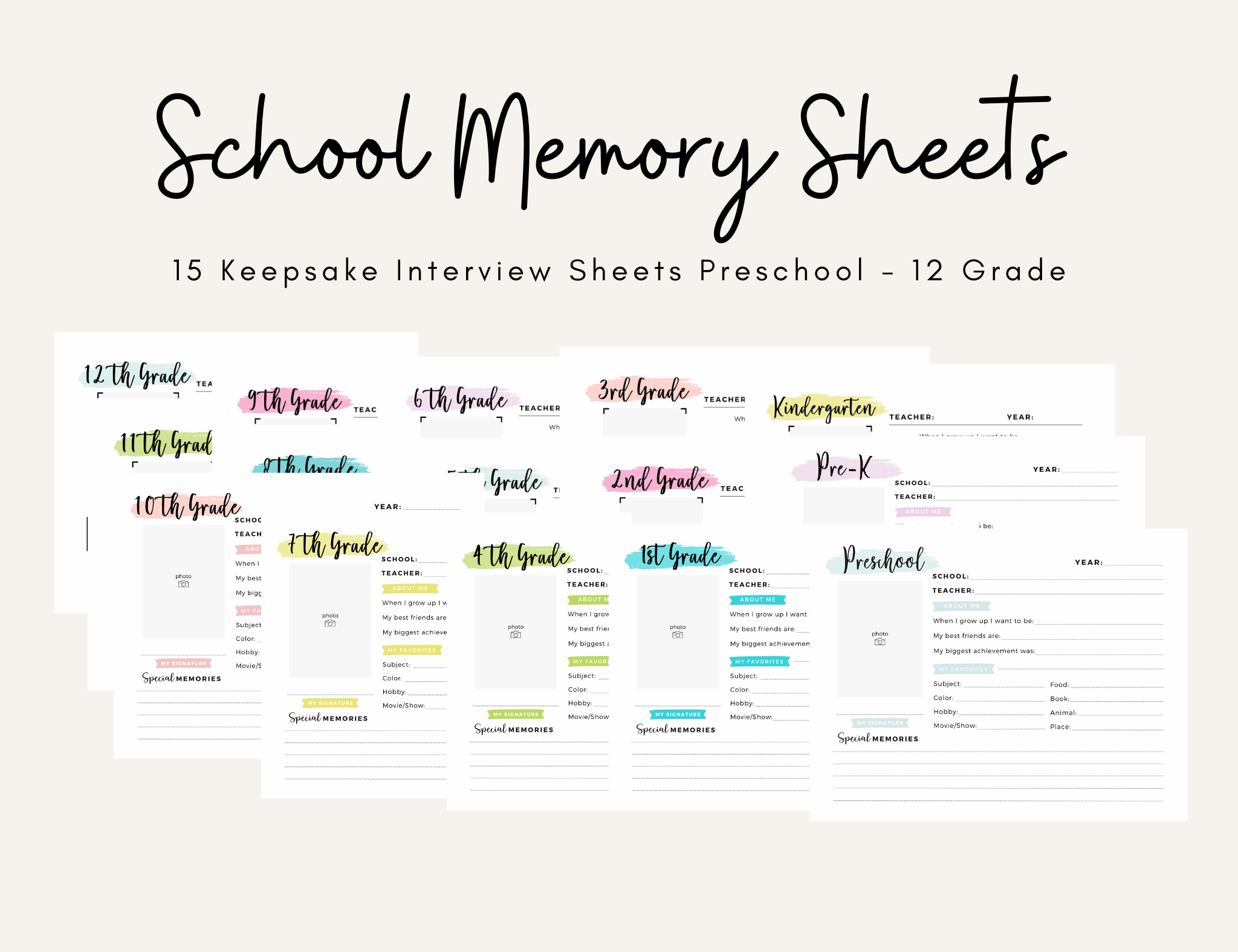 School Interview Sheets – The Forever Files